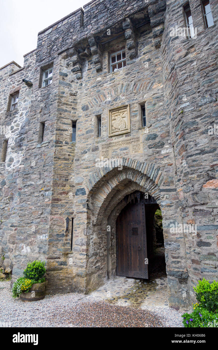 The gatehouse at Eilean Donan, a 13th century restored castle on an ...