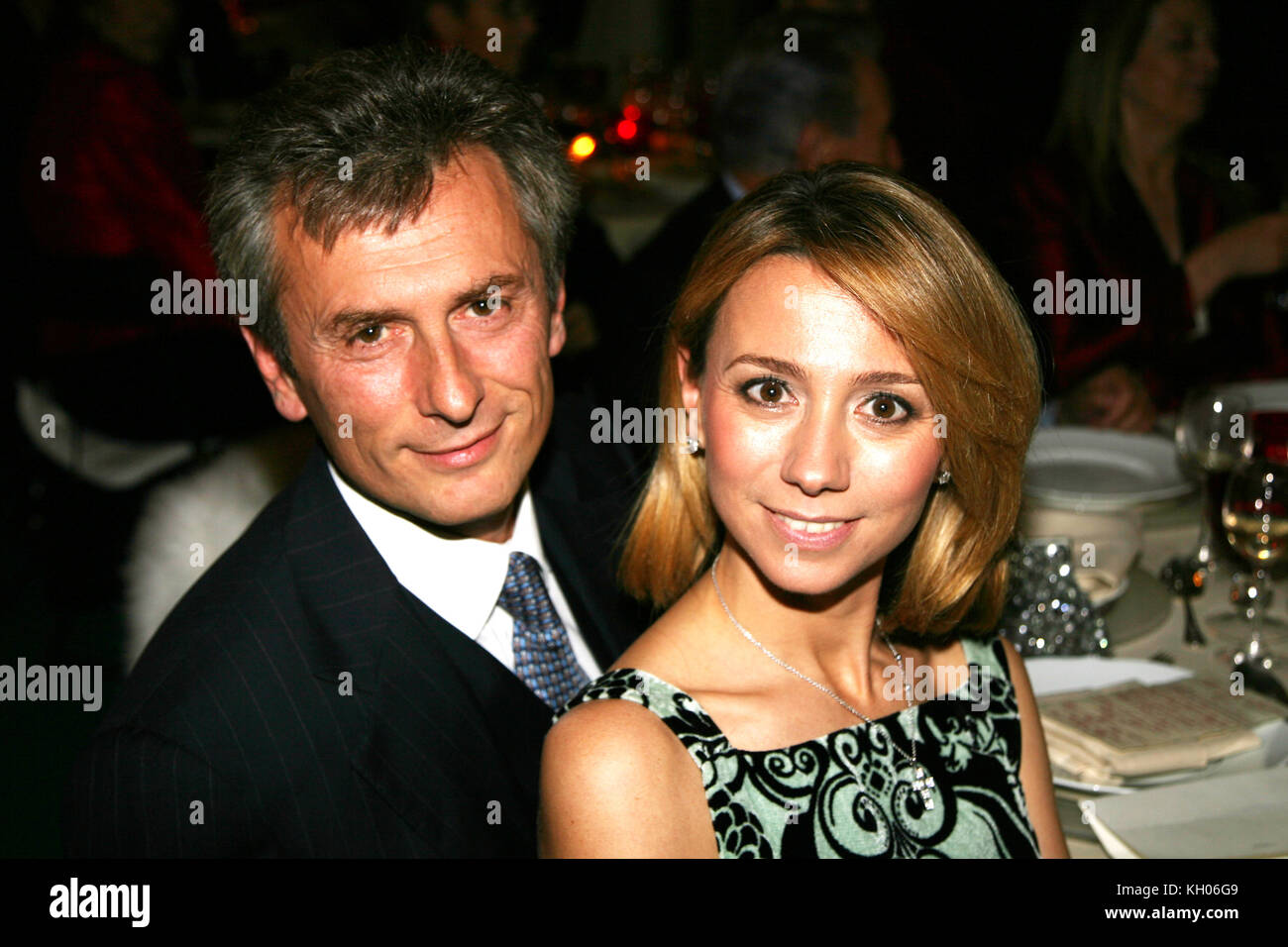 Fabrizio Lombardo and his wife Claudia Geronzi attend an event together ...