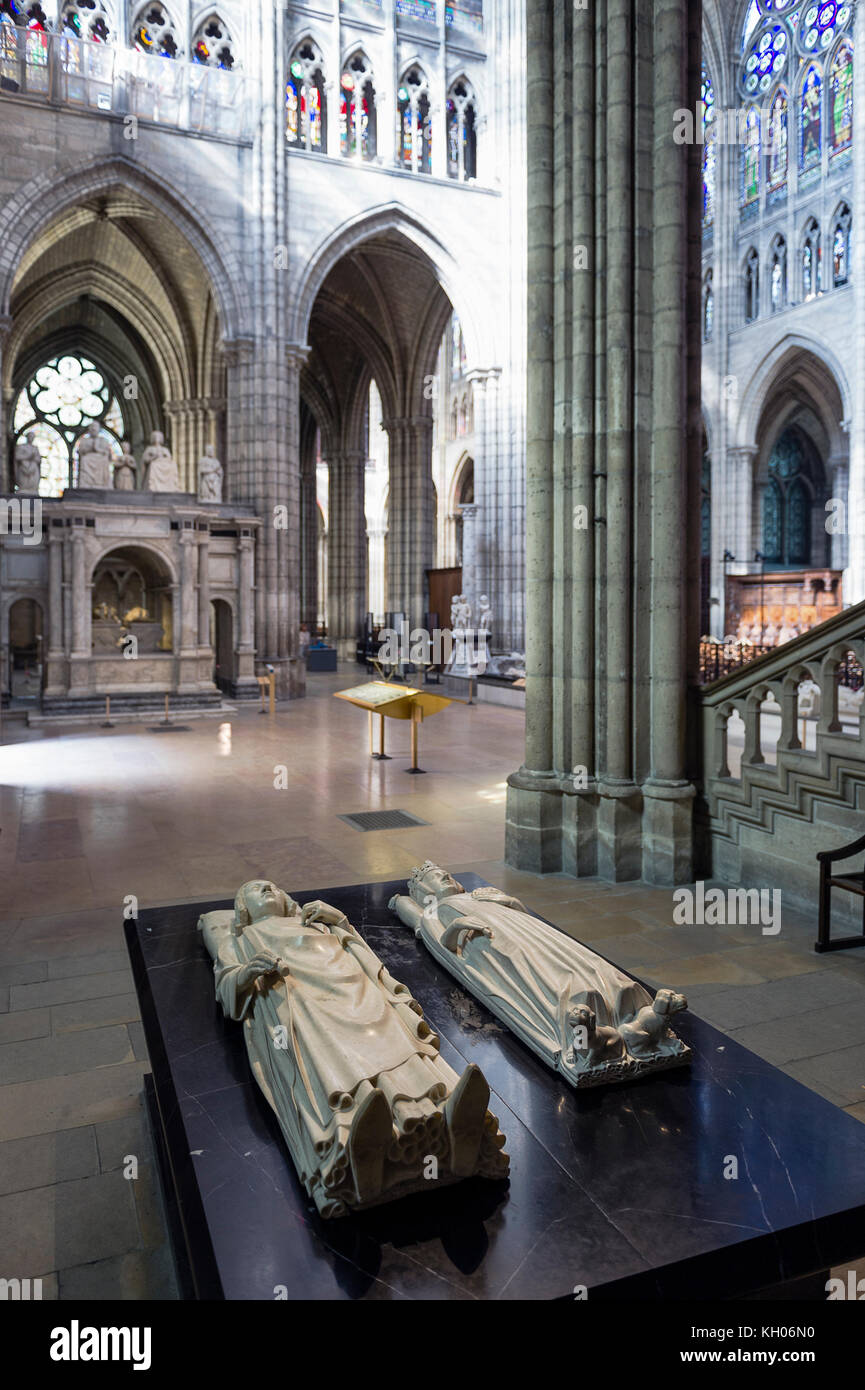 France. Seine-Saint-Denis (93). Basilica of Saint-Denis. Necropolis of ...