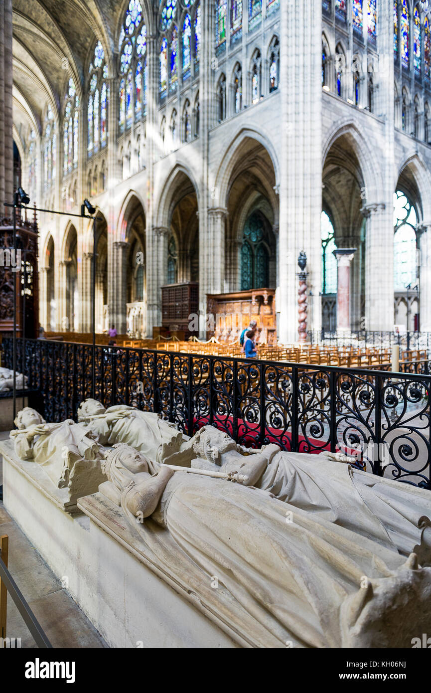 France. Seine-Saint-Denis (93). Basilica of Saint-Denis. Necropolis of ...