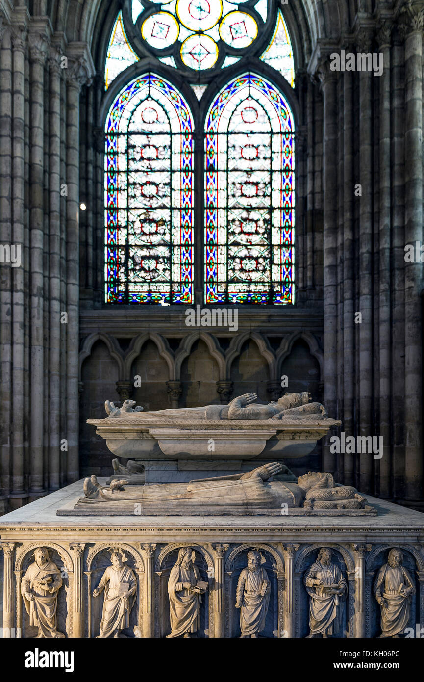 France. Seine-Saint-Denis (93). Basilica of Saint-Denis. Necropolis of ...
