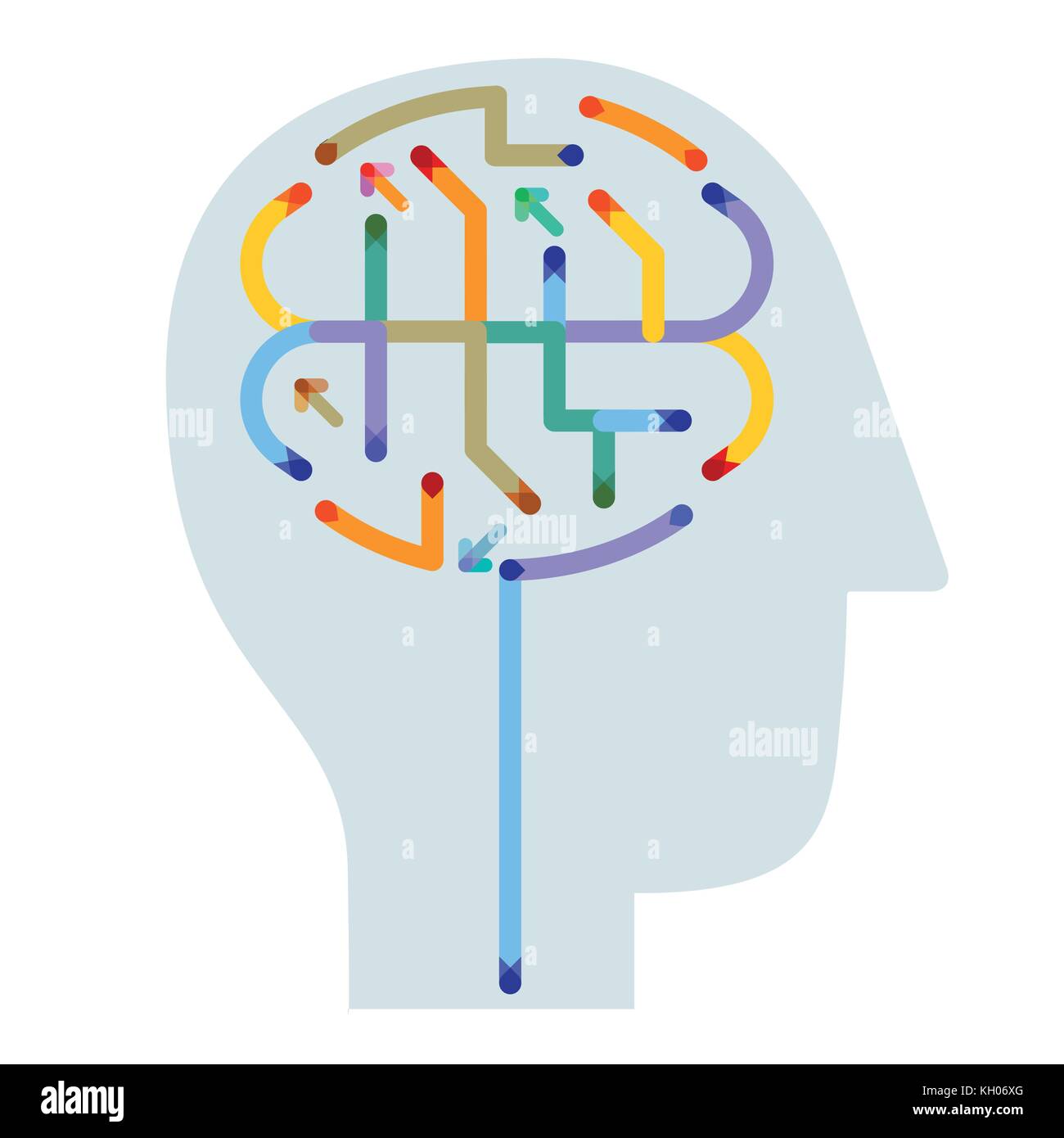 think, brain symbol illustration Stock Vector Image & Art - Alamy