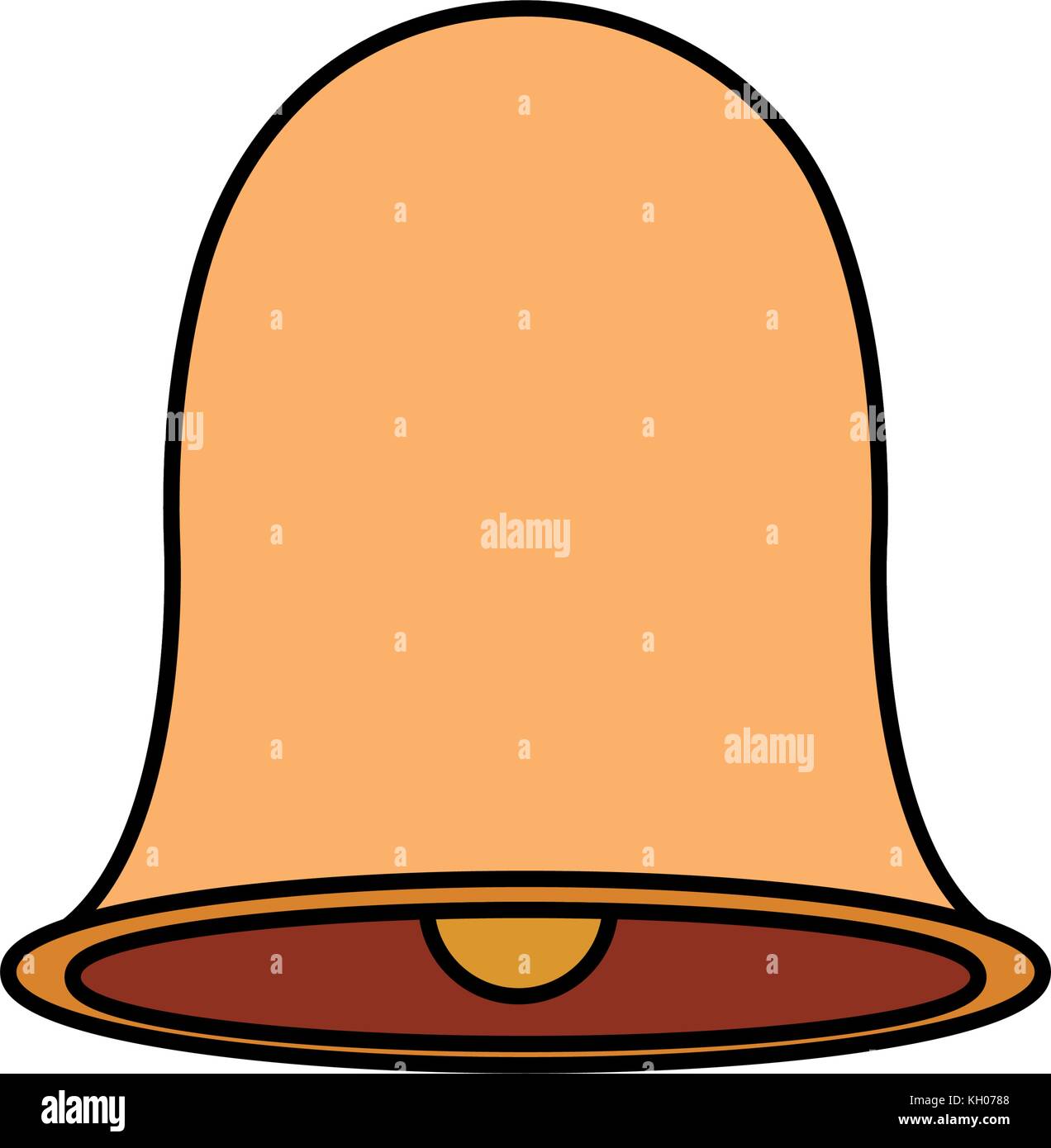 christmas bell icon over white background vector illustration Stock ...