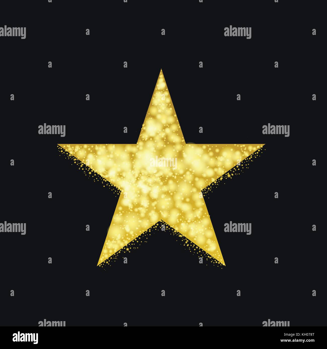 Gold Color Star Illustration Stock Vector Images - Alamy