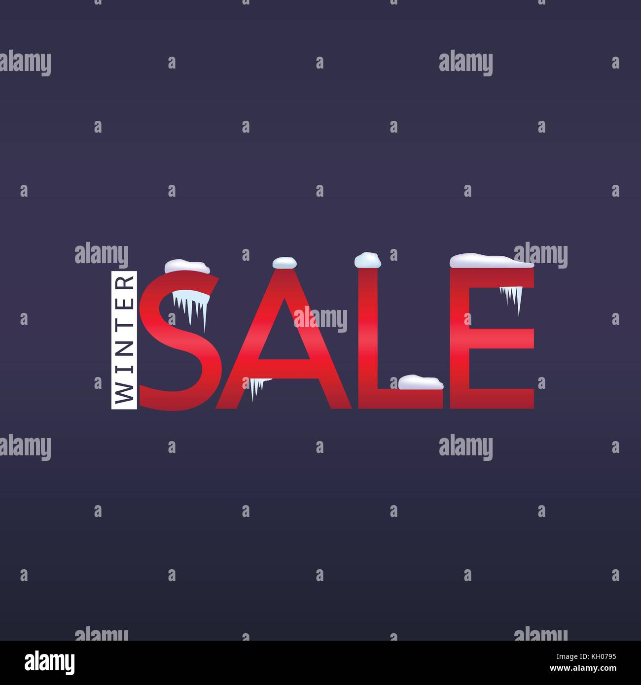New winter offer season Stock Vector Images - Alamy