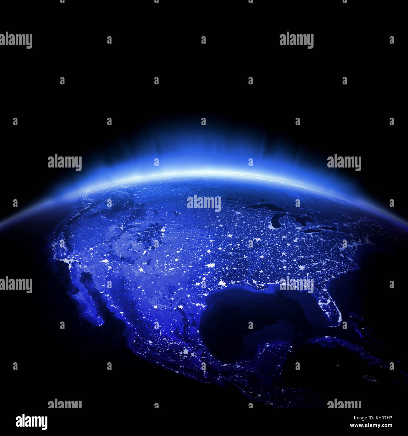 Nasa earth lights usa hi-res stock photography and images - Alamy