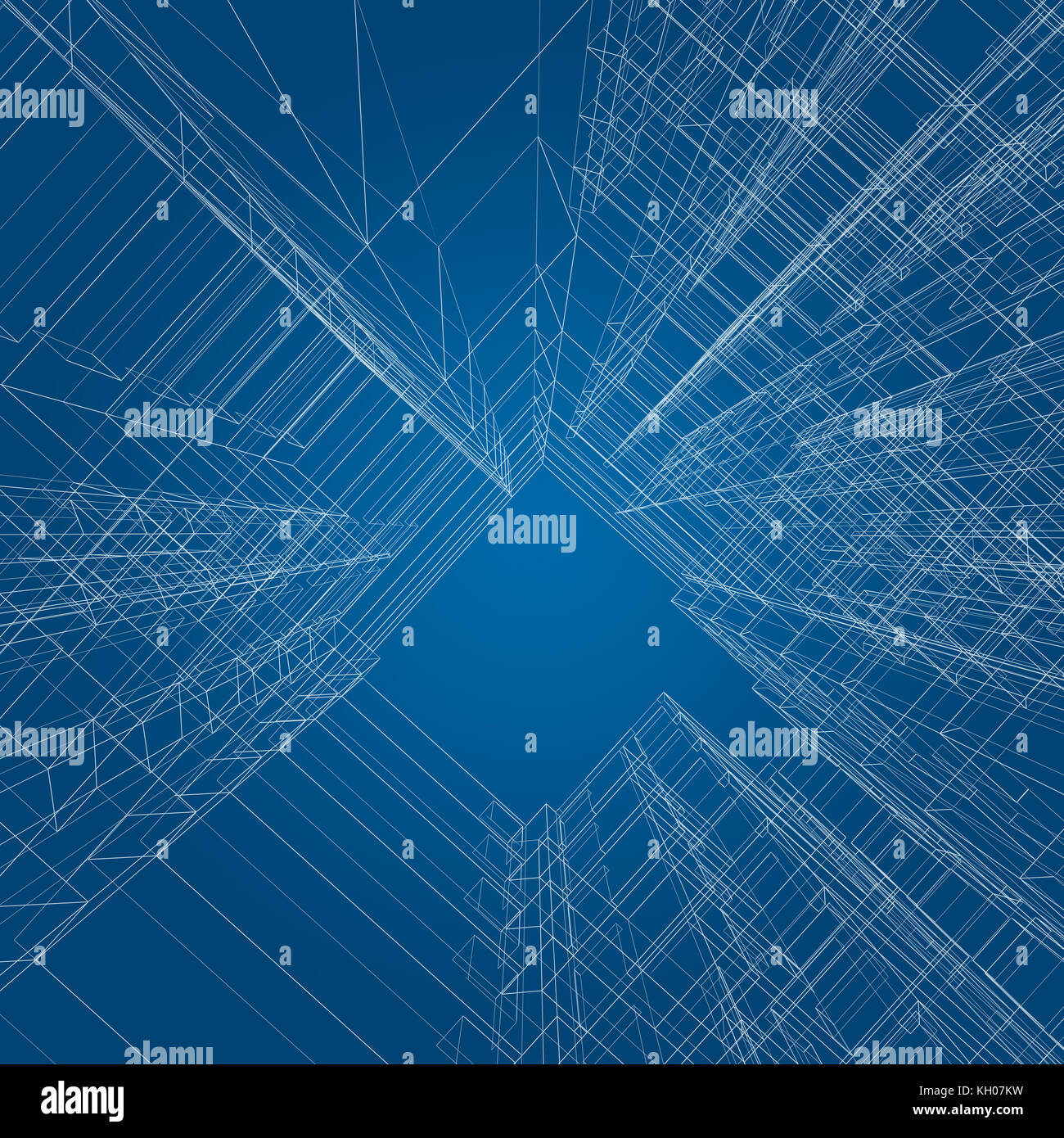 Architecture concept. 3d rendering image futuristic background Stock ...