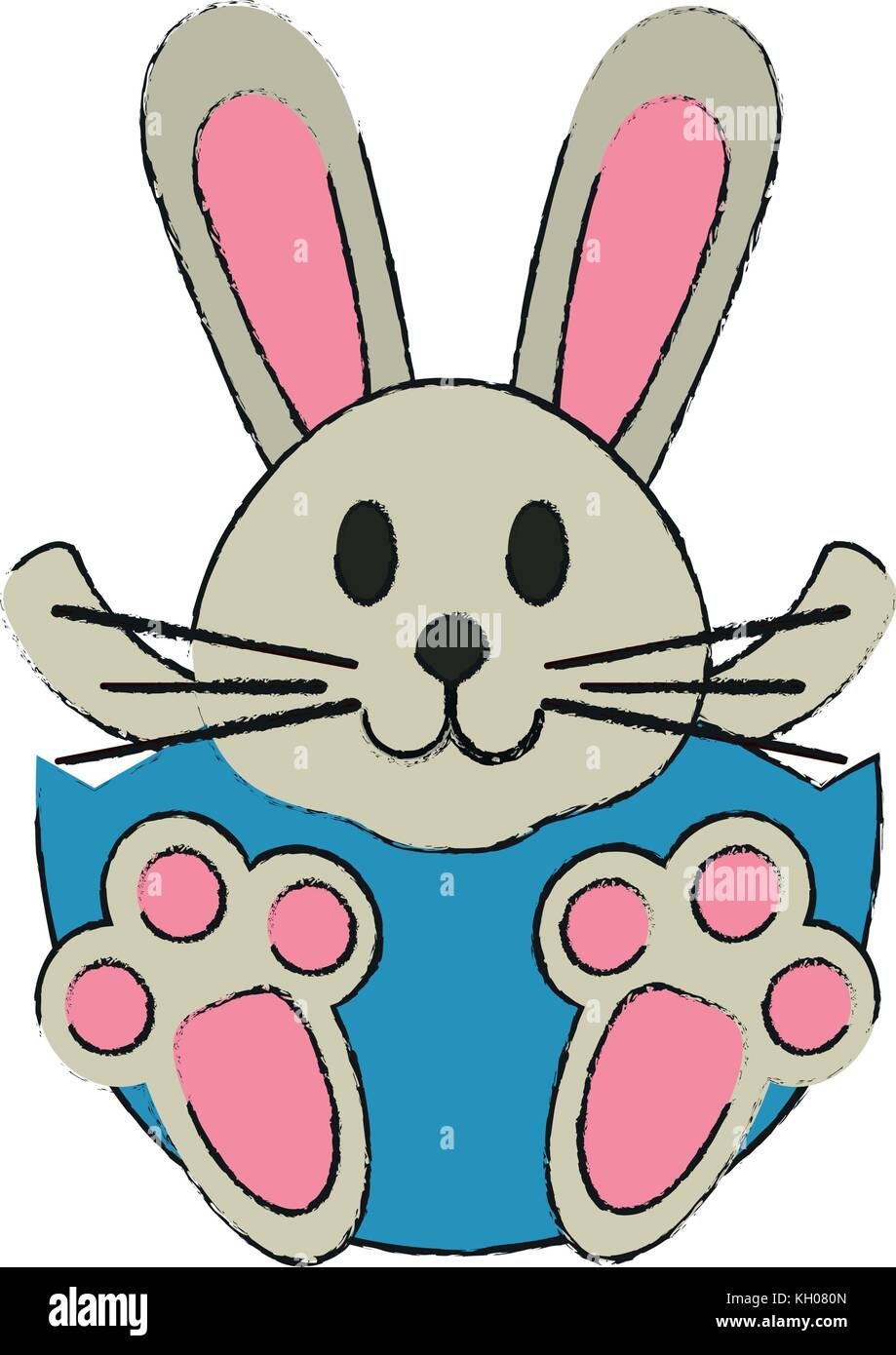 Cute bunny cartoon Stock Vector Image & Art - Alamy