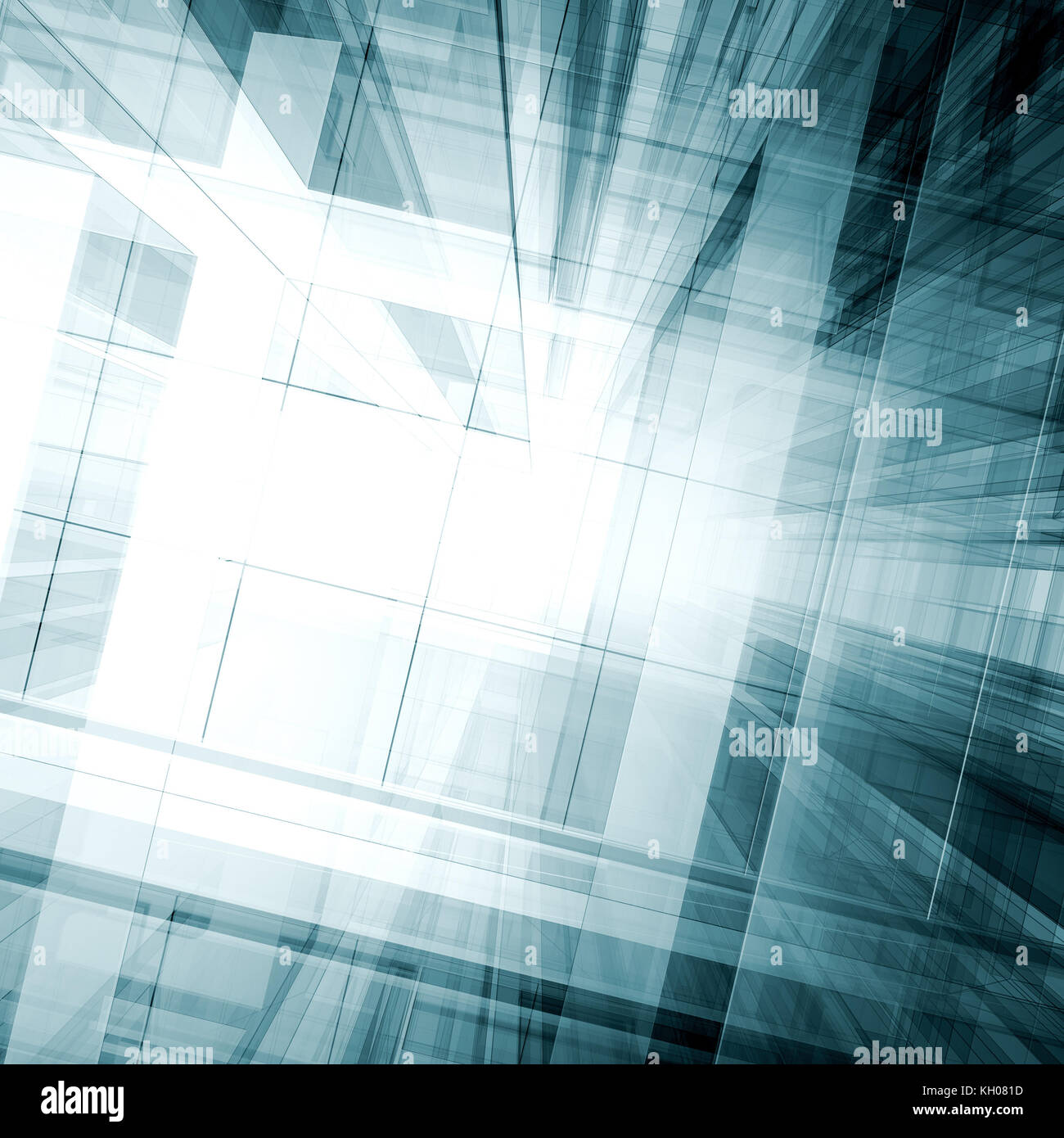 Abstract 3d rendering. Architecture design and model my own Stock Photo ...