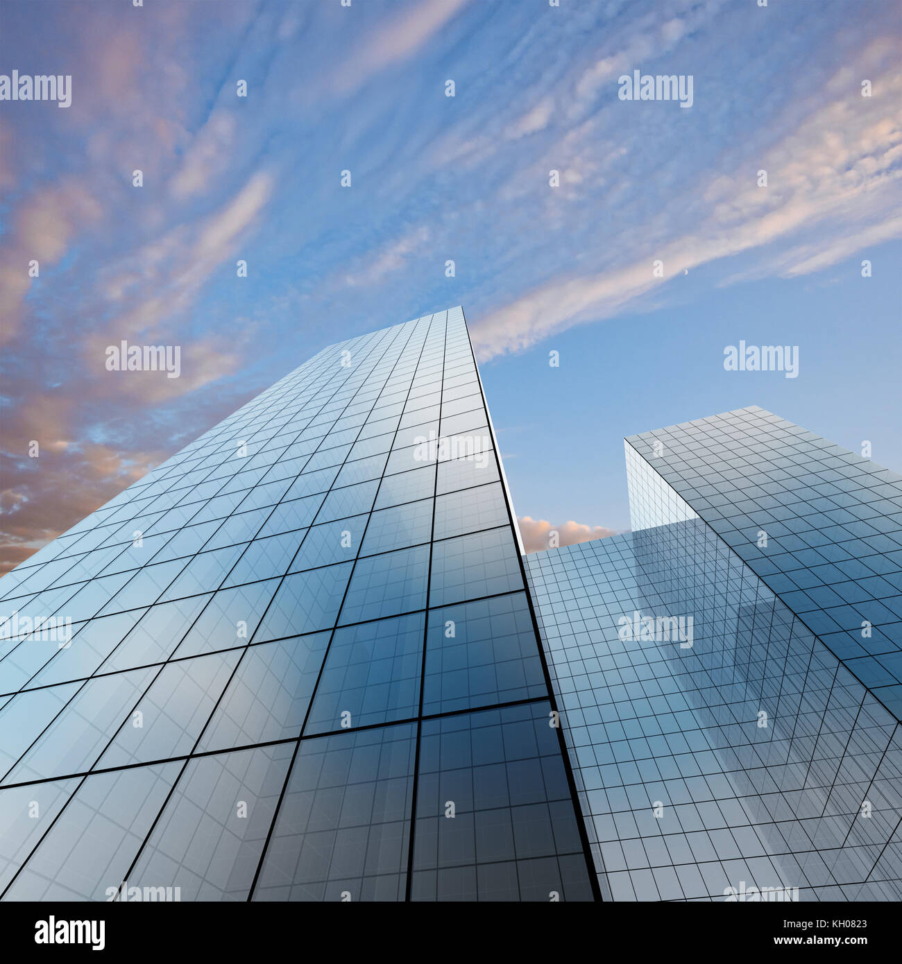 Abstract city scene. Architecture design 3d rendering Stock Photo - Alamy