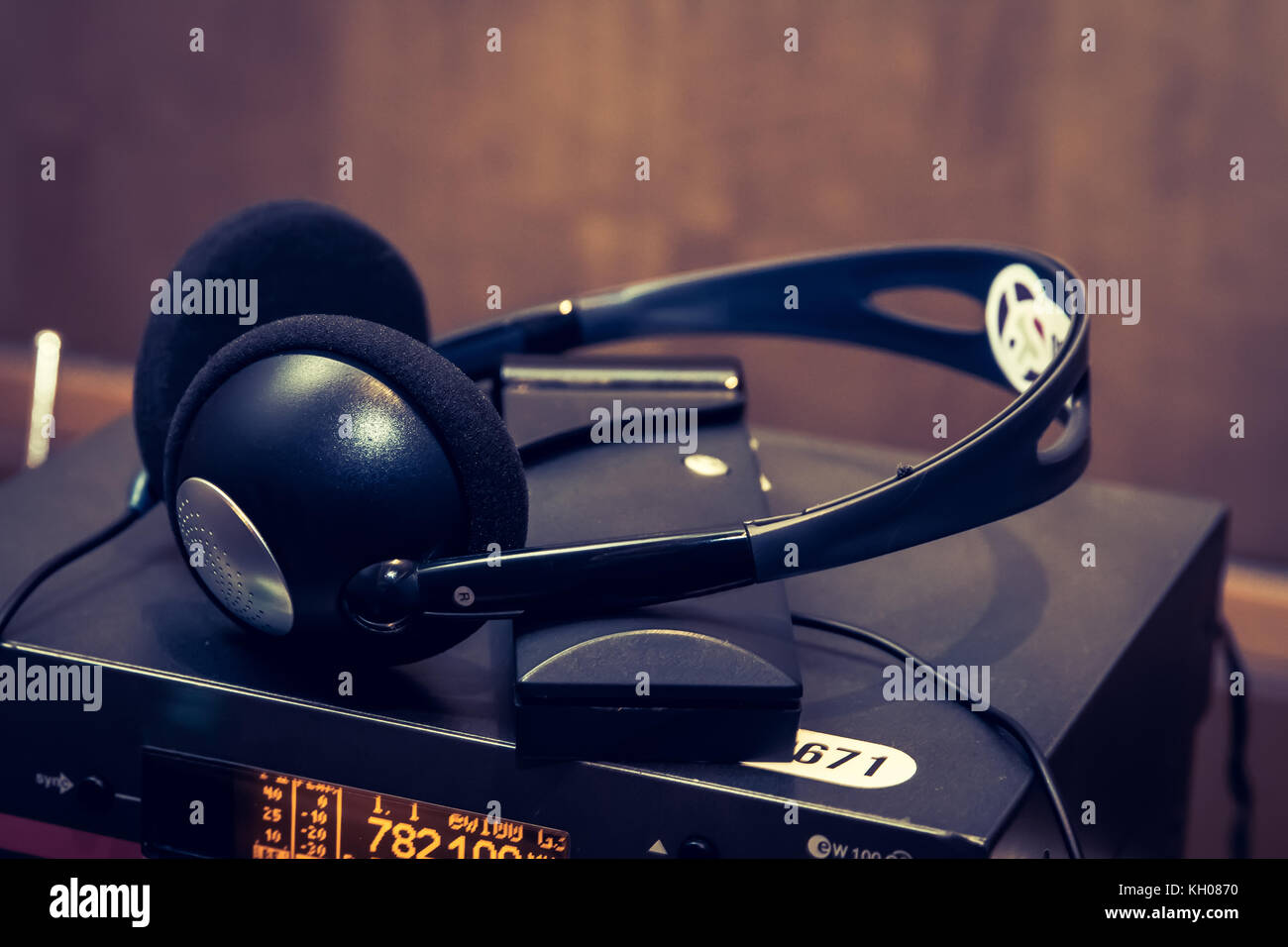 headphones used for simultaneous translation equipment simultaneous interpretation equipment ...