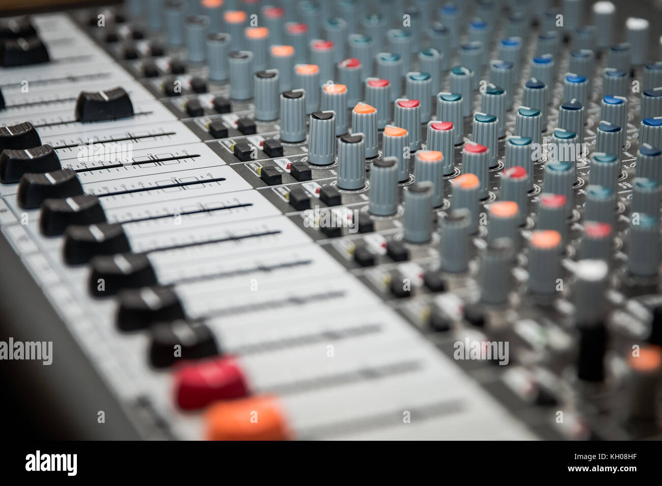 Picture of Musical amplifier Sound amplifier or Music mixer with Knobs ...