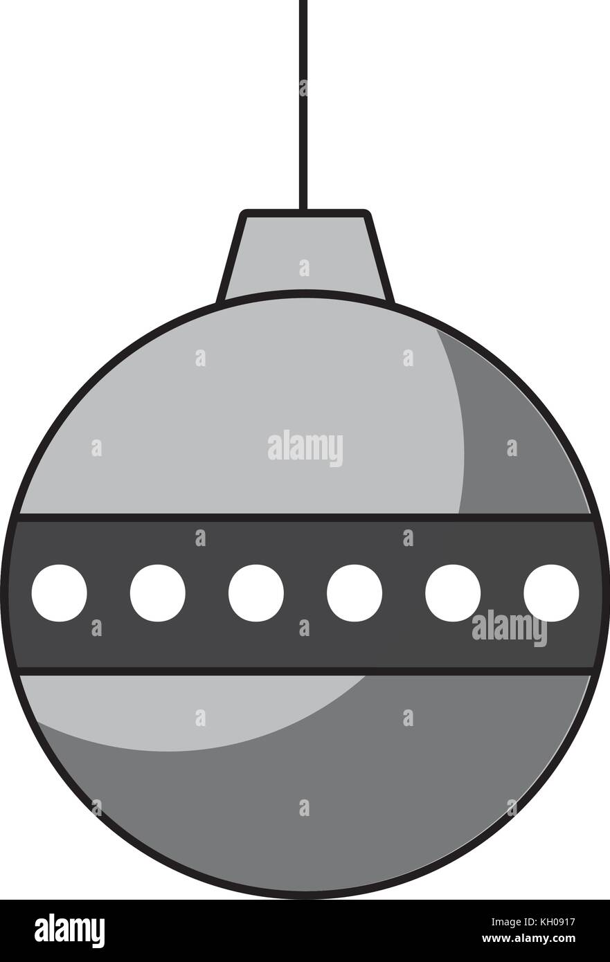 merry christmas ball fragile decoration image Stock Vector Image & Art ...