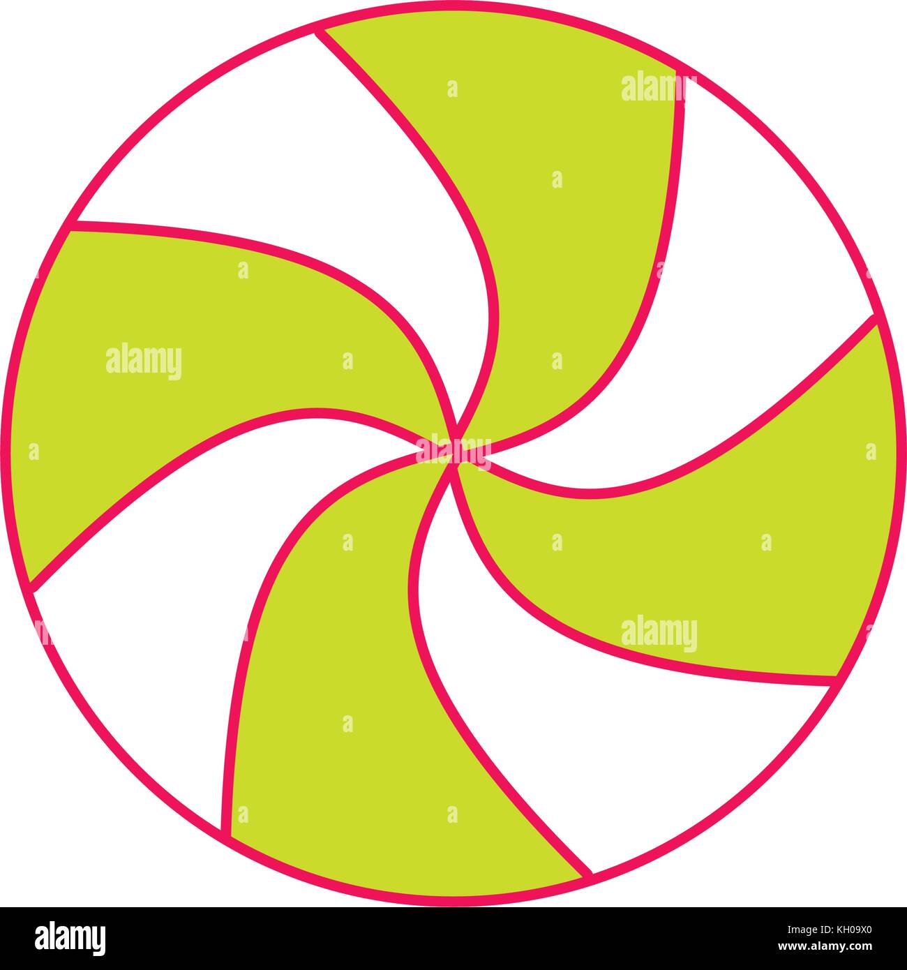 rounded candy mint sweet christmas icon Stock Vector Image & Art - Alamy