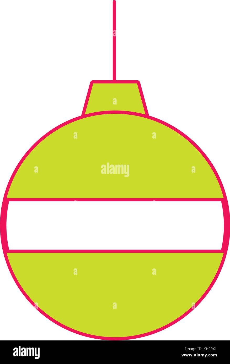merry christmas ball fragile decoration image Stock Vector Image & Art ...