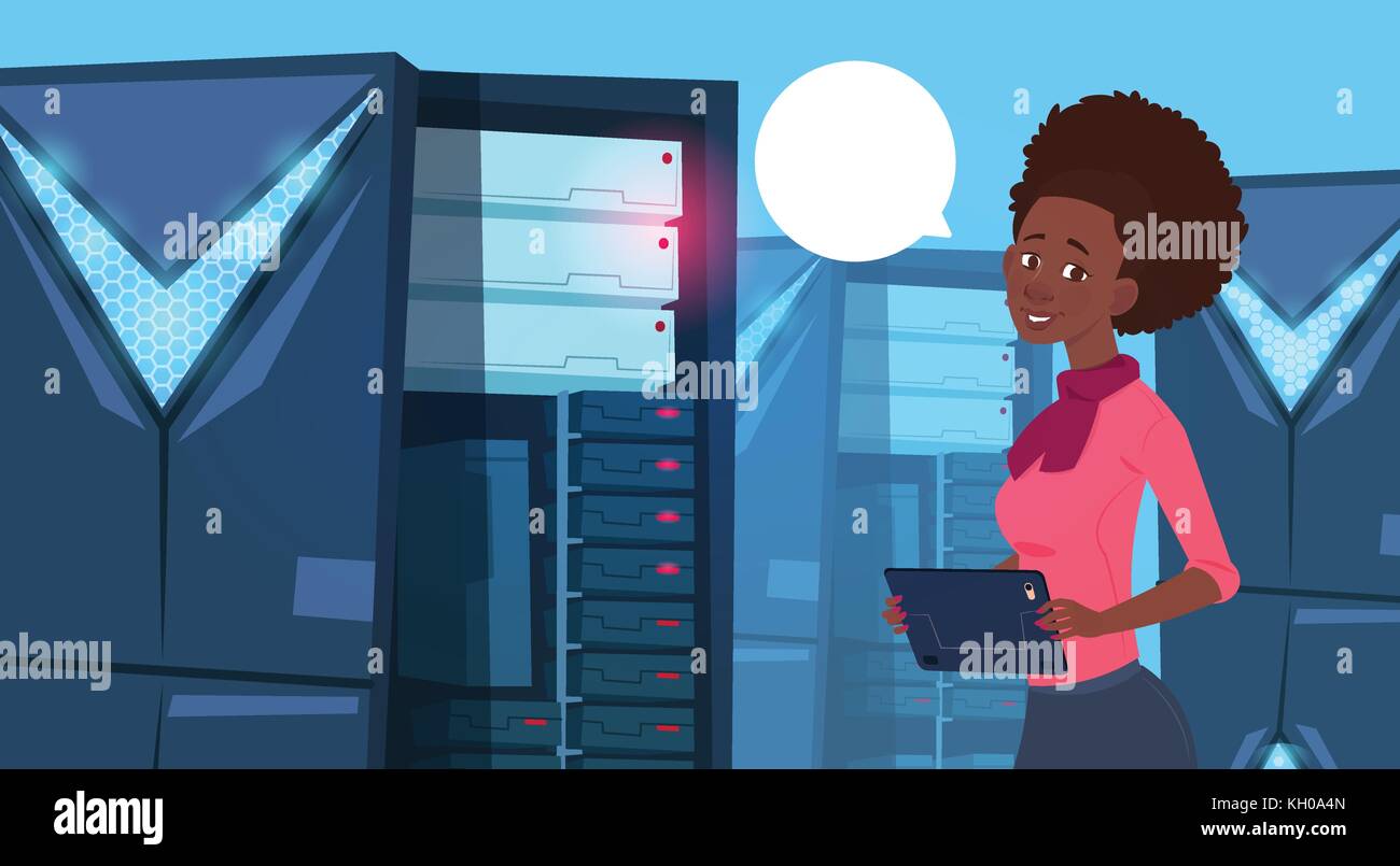 Engineer woman in network Stock Vector Images - Alamy