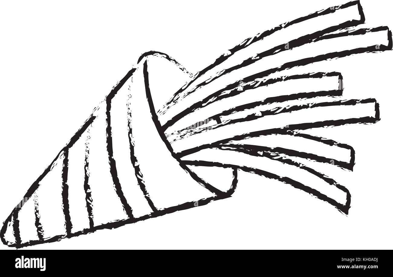 Party Horn Blower Drawing