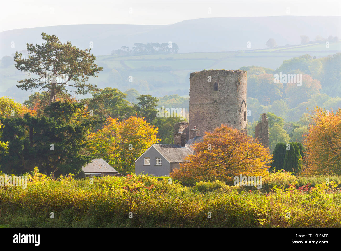 Tretower Castle, Powys, Brecon, Wales, UK Stock Photo - Alamy
