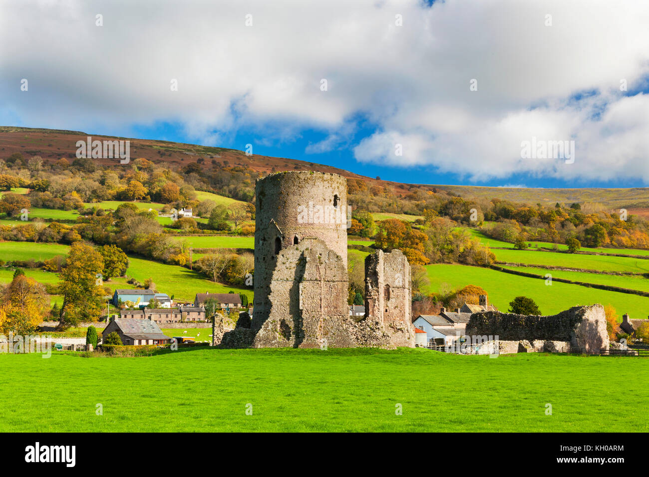 Tretower Castle, Powys, Brecon, Wales, UK Stock Photo - Alamy