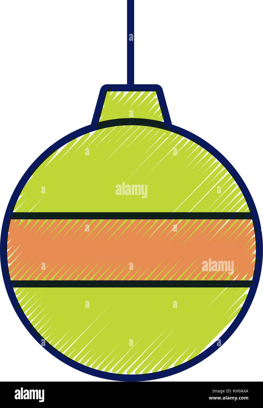 merry christmas ball fragile decoration image Stock Vector Image & Art ...