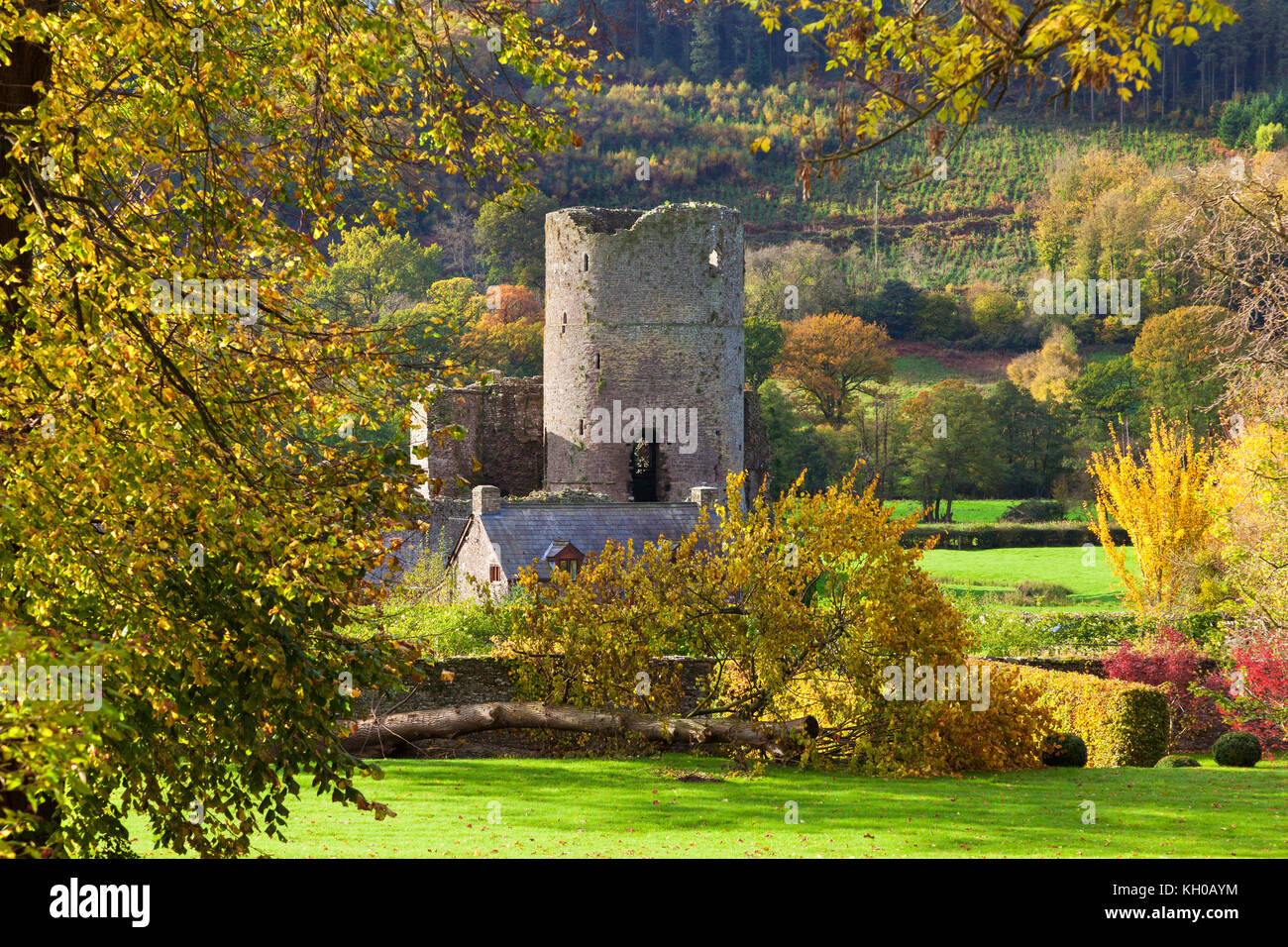 Tretower Castle, Powys, Brecon, Wales, UK Stock Photo - Alamy