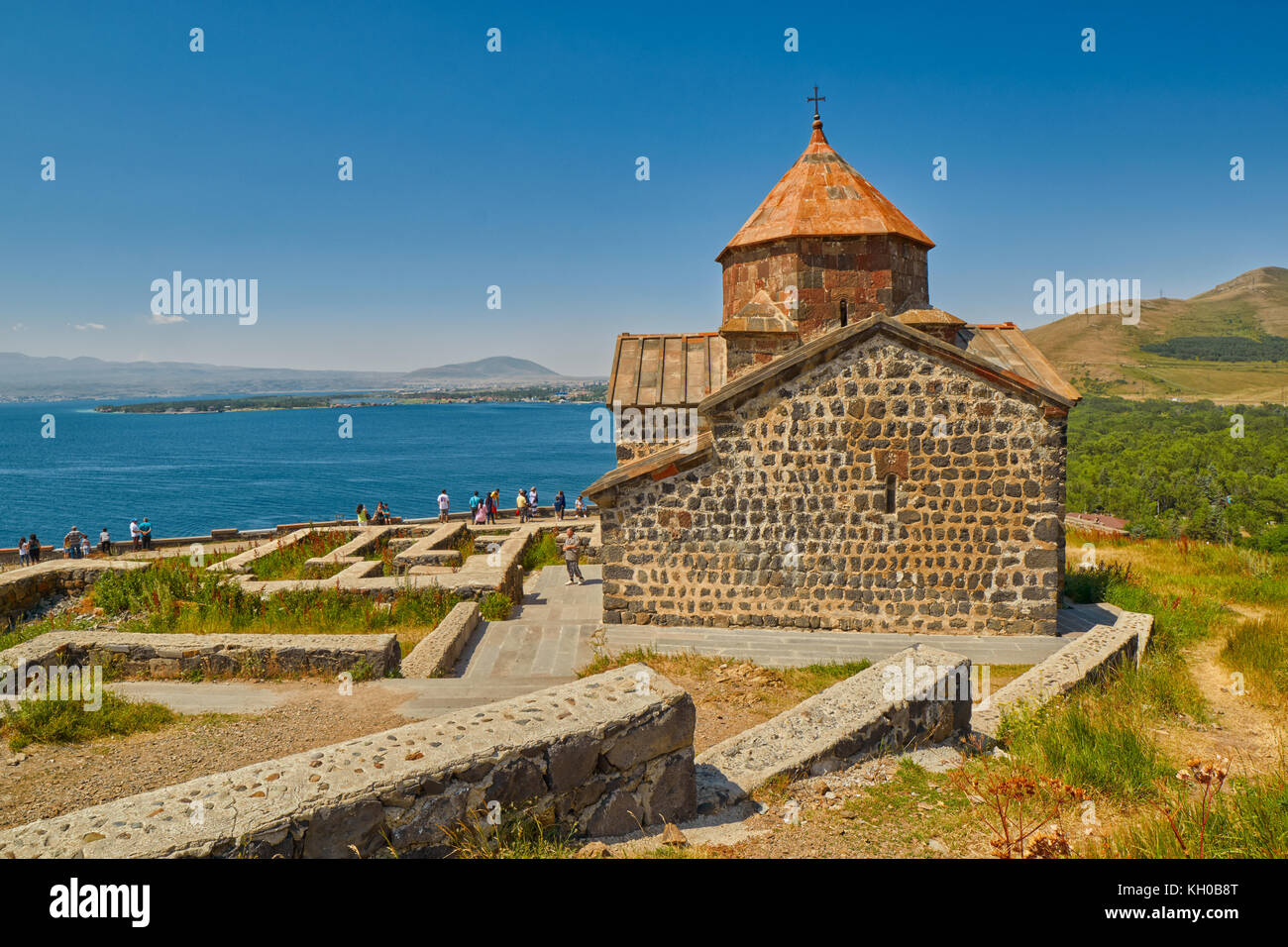Famous Sevanavank Monastery on Sevan Lake in Armenia Stock Photo - Alamy