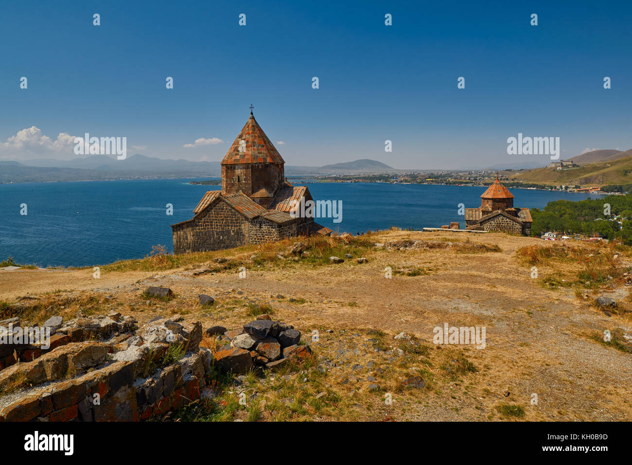 Famous Sevanavank Monastery on Sevan Lake in Armenia Stock Photo - Alamy