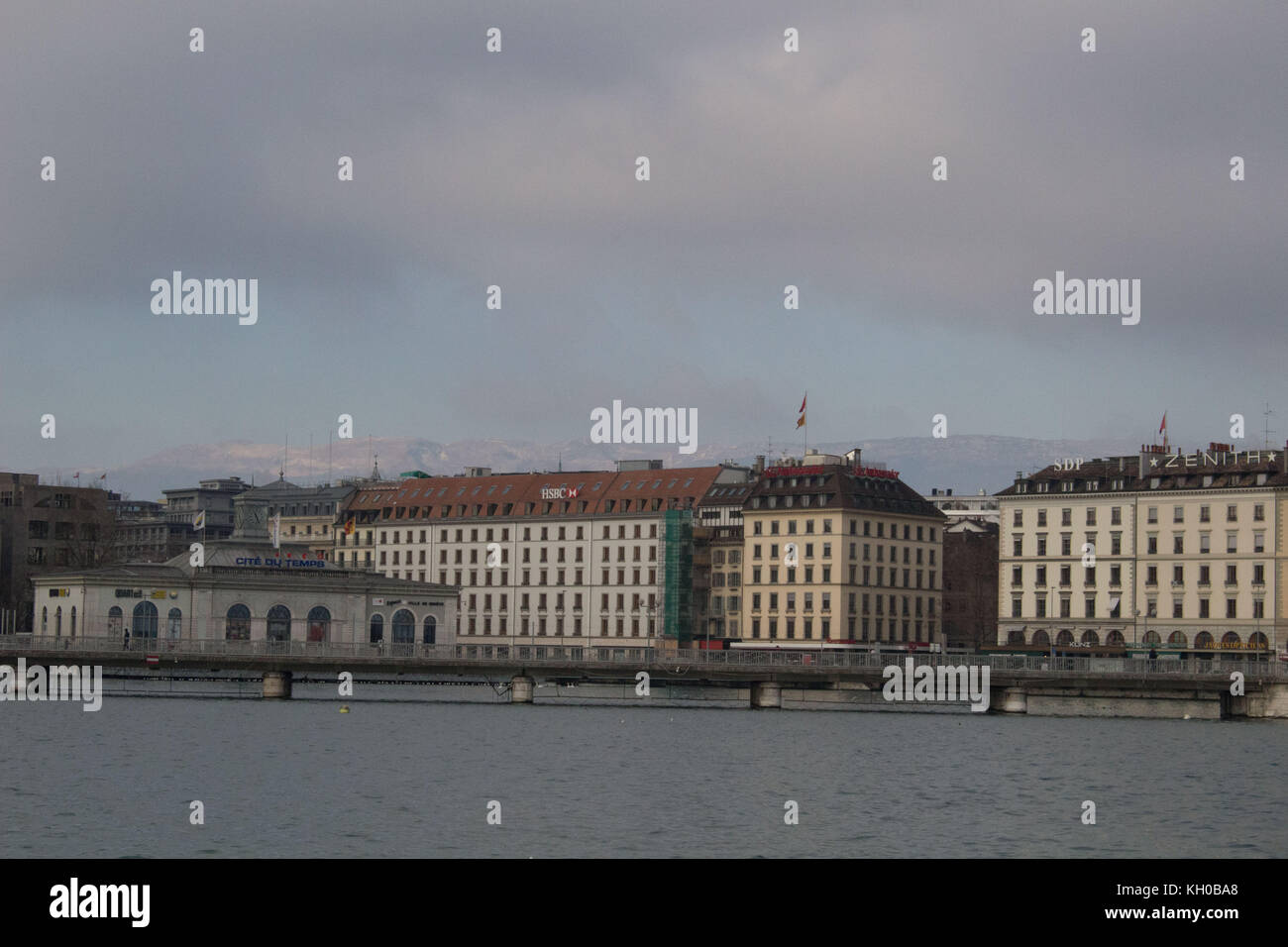 Architecture buildings geneva glass Stock Photo - Alamy