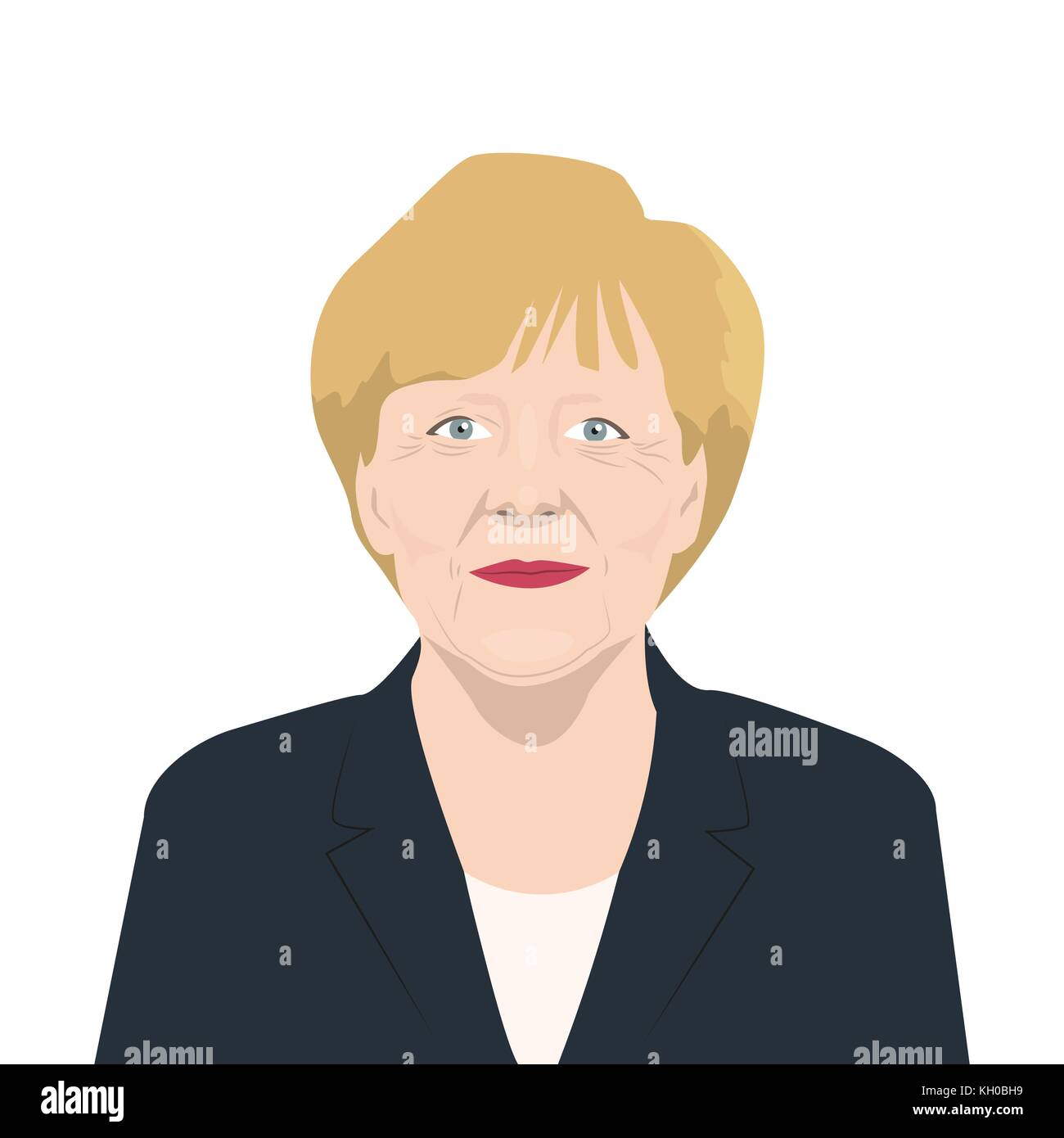 November 11, 2017 Editorial illustration of a portrait of Chancellor of ... November 11, 2017 Editorial illustration of a portrait of Chancellor of ...
