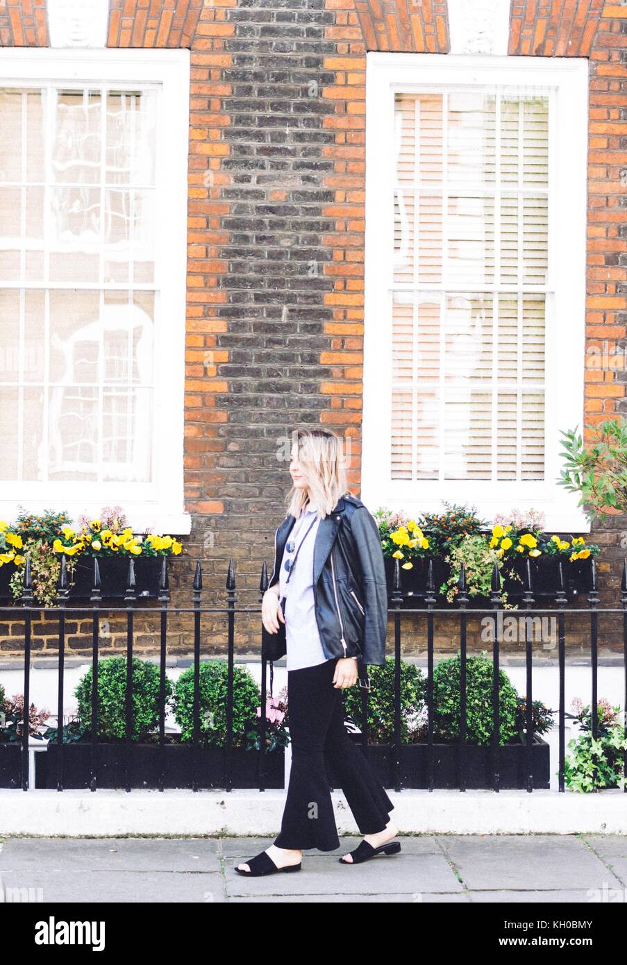 Woman model in London city streets Stock Photo - Alamy