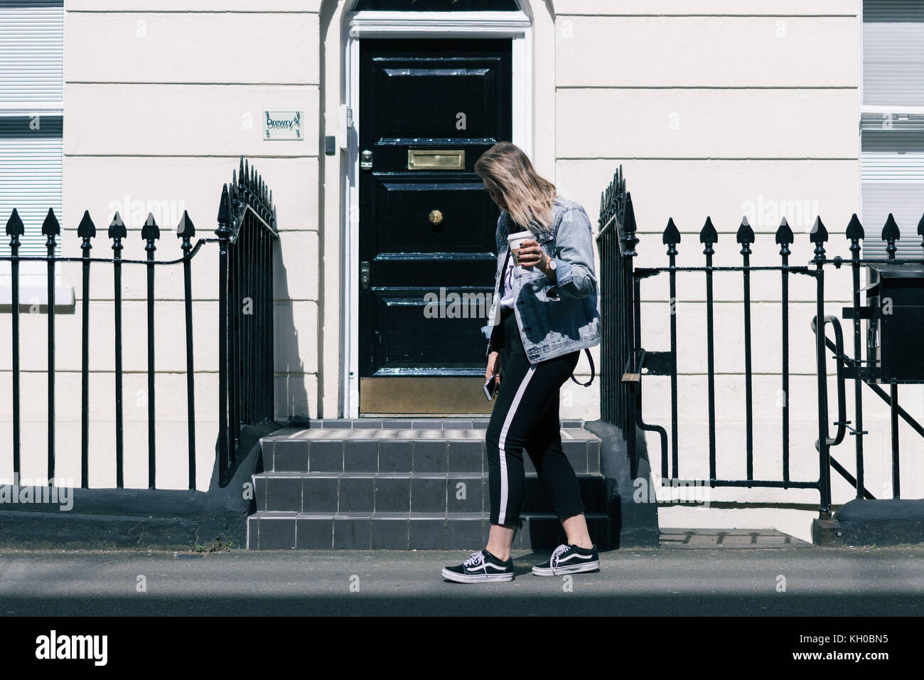 Woman model in London city streets Stock Photo - Alamy