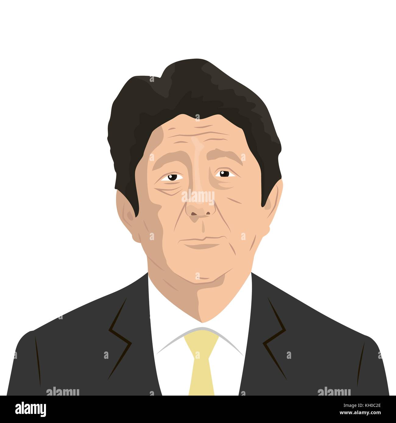November 11, 2017 editorial illustration of the portrait of the Prime ...