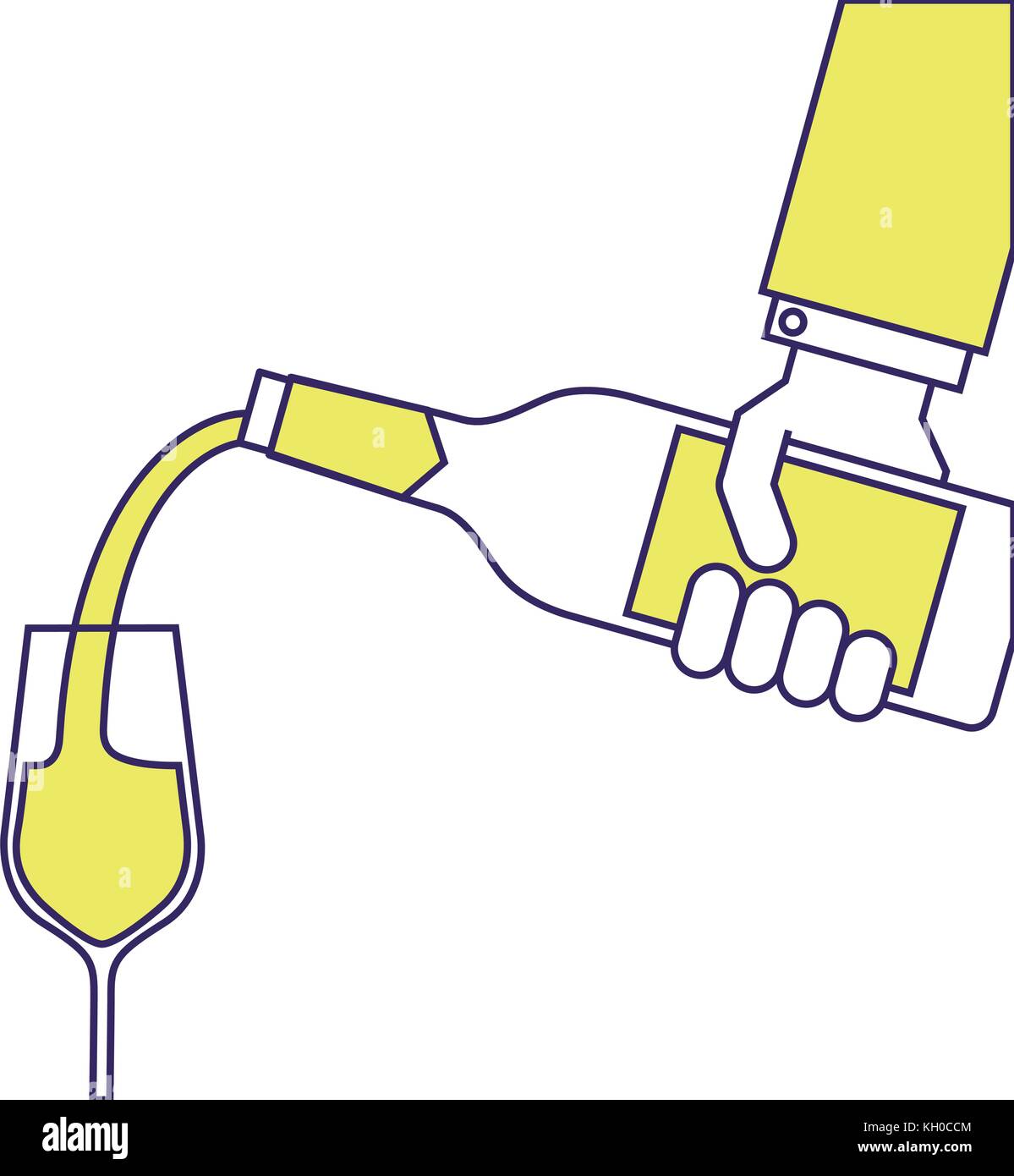 Wine pouring icon simple hi-res stock photography and images - Alamy