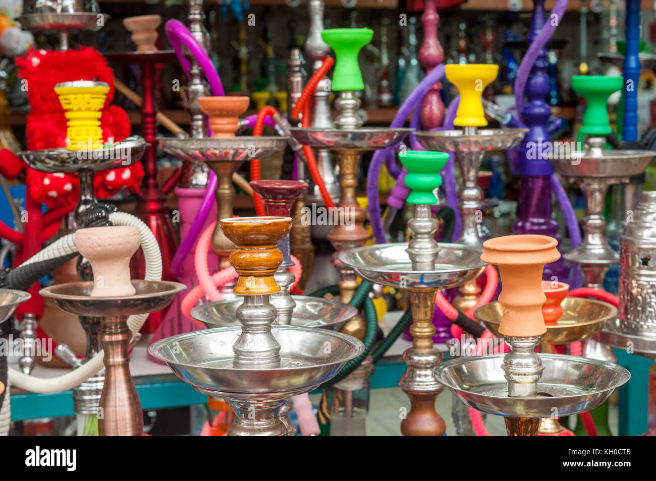 Israel, Akko (Acre) - October 9, 2017: Nargilah sold in the Turkish ...