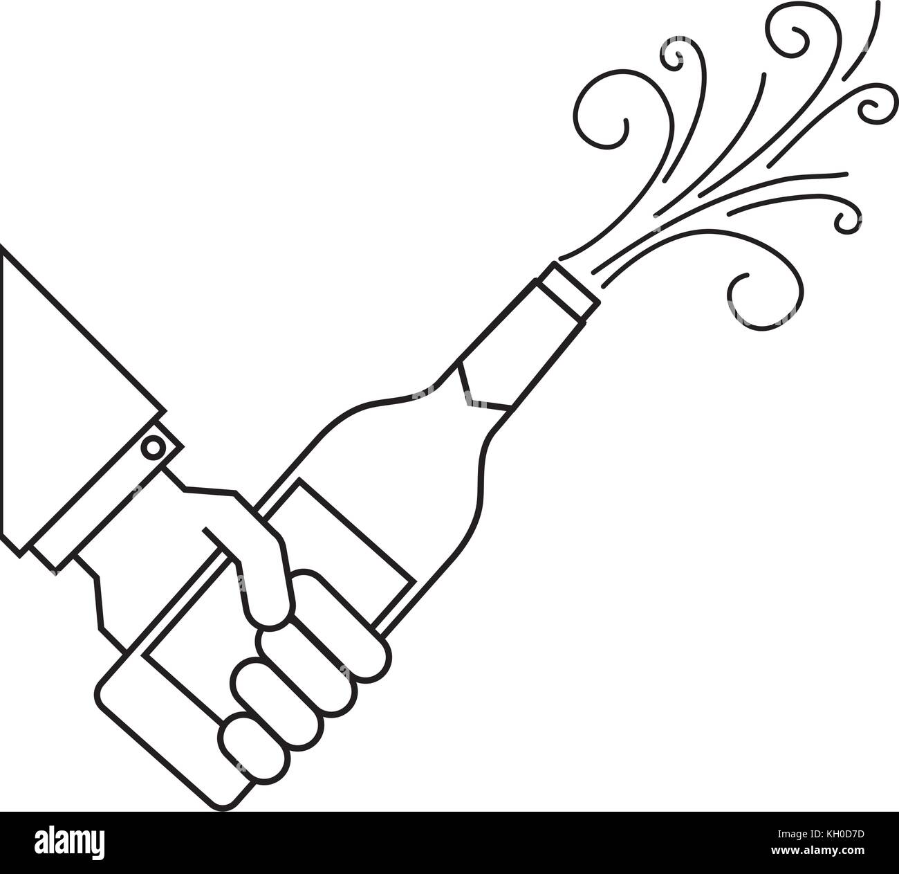 Champagne foam Black and White Stock Photos & Images - Alamy