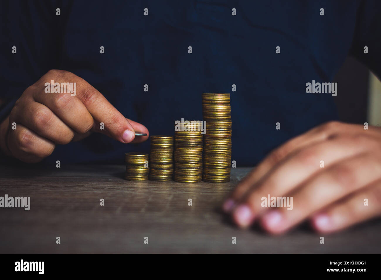Collecting money concept gold hi-res stock photography and images - Alamy