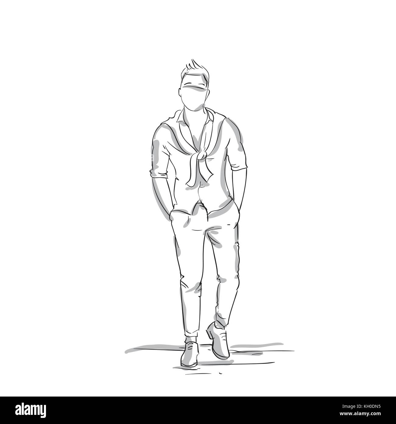 Business clothes drawing hi-res stock photography and images - Alamy