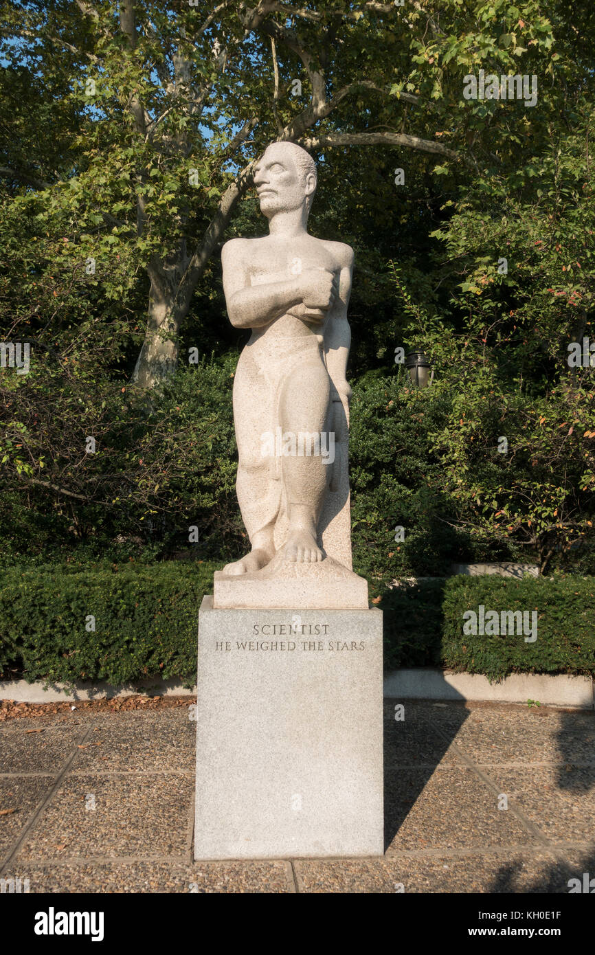 The Scientist statue ("He Weighed the Stars"), by Khoren der Harootian ...