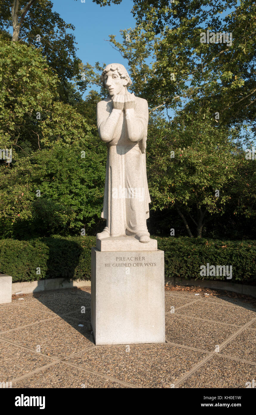 The Preacher statue, ("He Guided Our Ways"), by Waldemar Raemisch ...