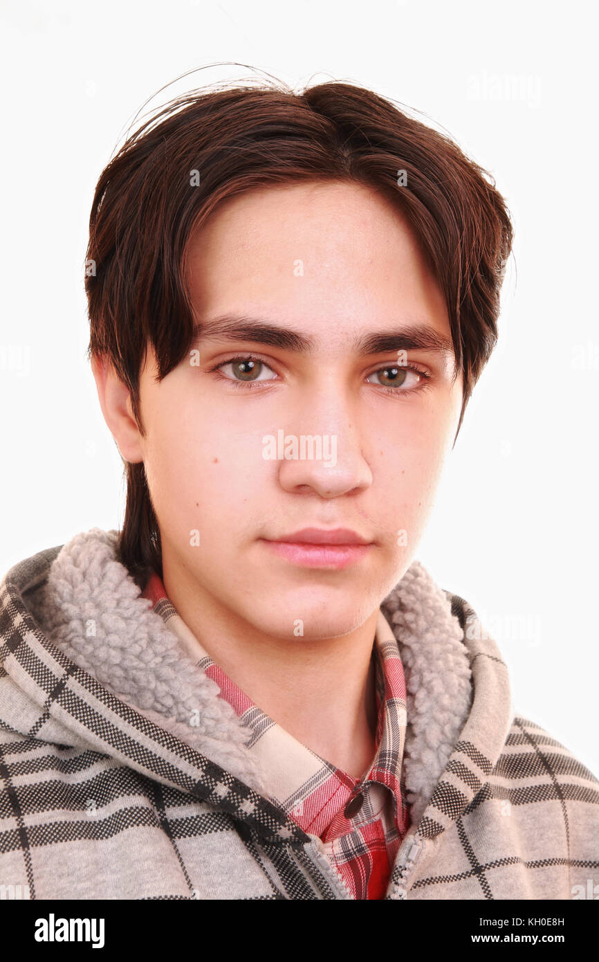 15 year old pensive teenager in a warmed jacket Stock Photo - Alamy