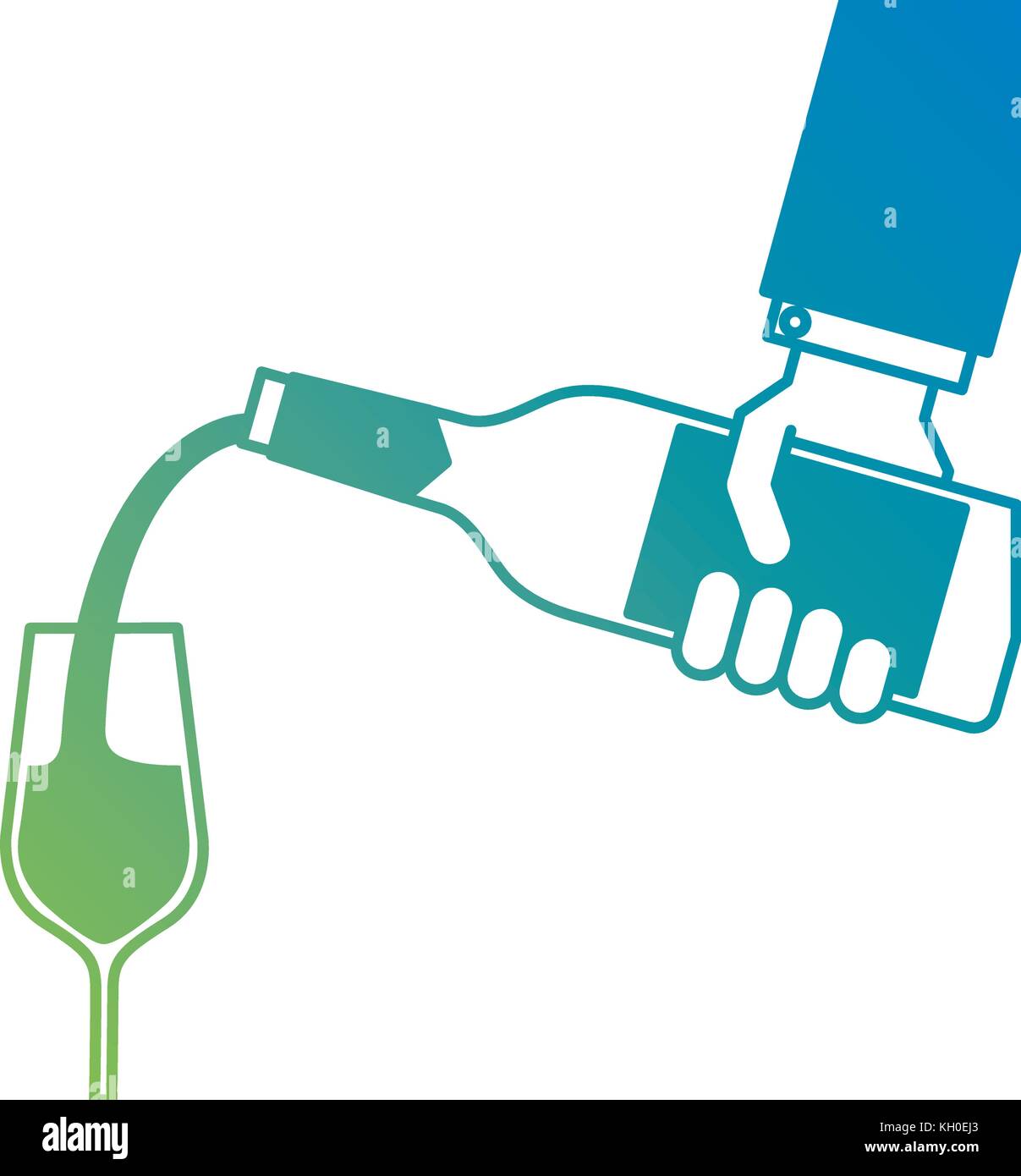 Wine pouring icon simple hi-res stock photography and images - Alamy