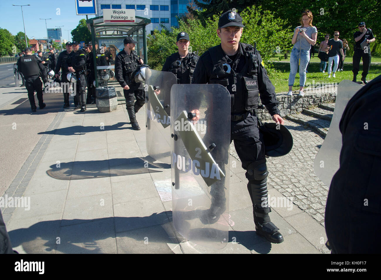 Polish anti-riot police (Oddzialy Prewencji Policji) during The Third ...