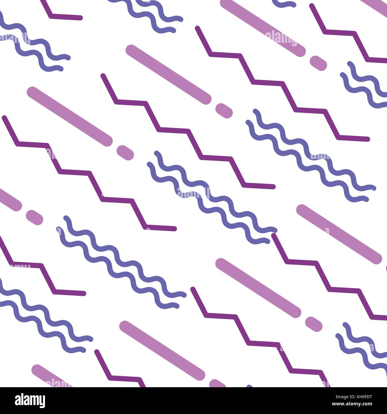 seamless pattern with wavy stripes abstract color design Stock Vector ...