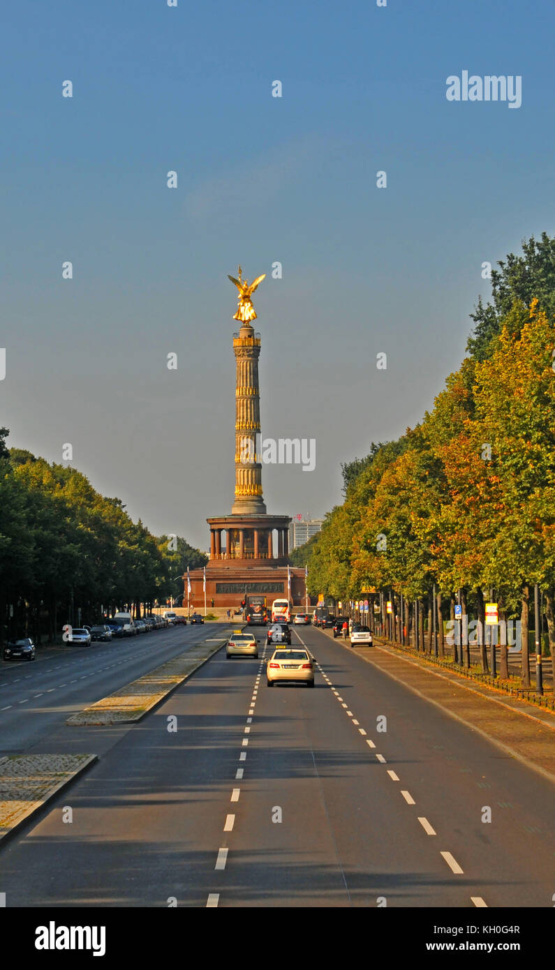 Siegessaule victory column tiergarten berlin hi-res stock photography ...
