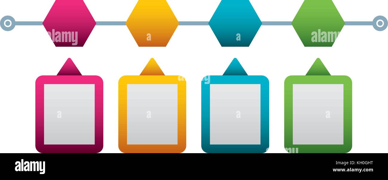 timeline geometric design template connection diagram Stock Vector ...