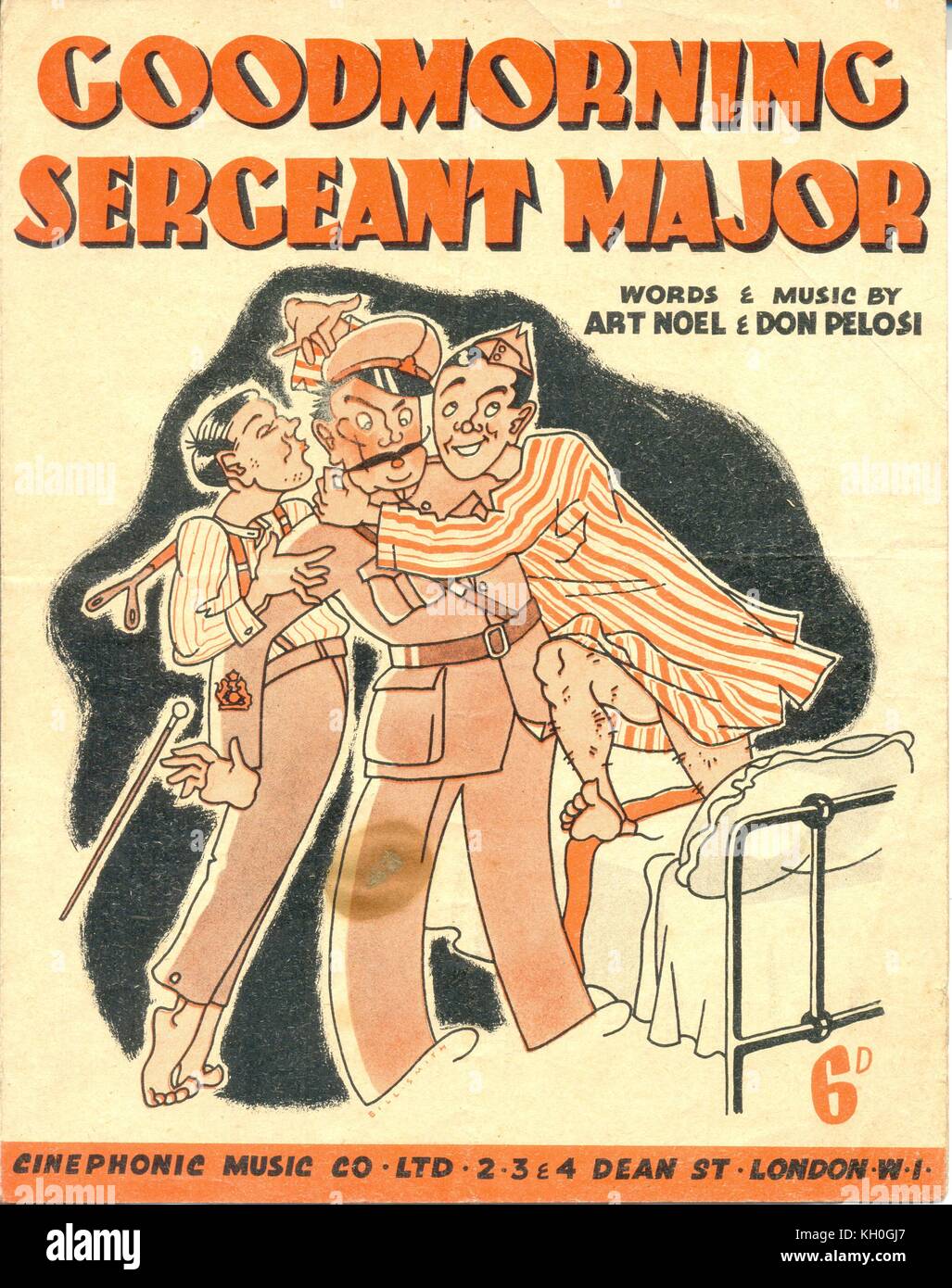 World War Two song sheet Good Morning Sergeant Major 1940 Stock Photo ...