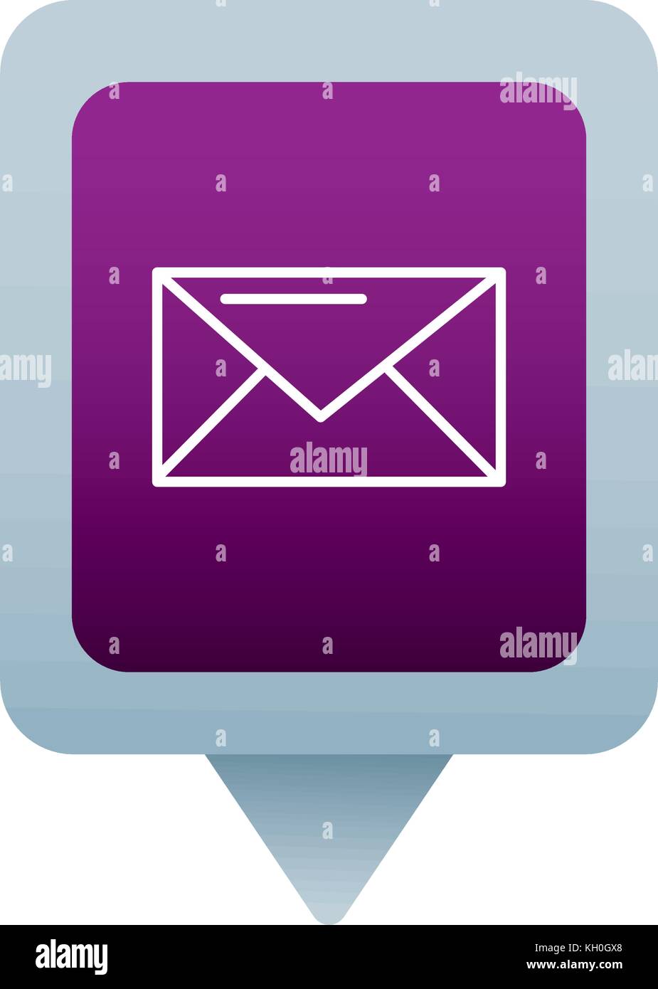 email social media square pointer web Stock Vector Image & Art - Alamy