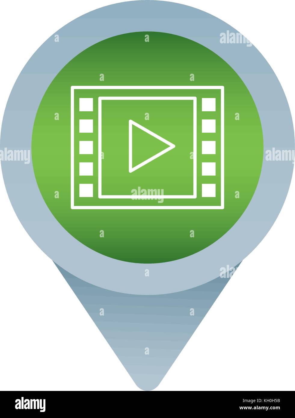 social media mark video player image Stock Vector Image & Art - Alamy