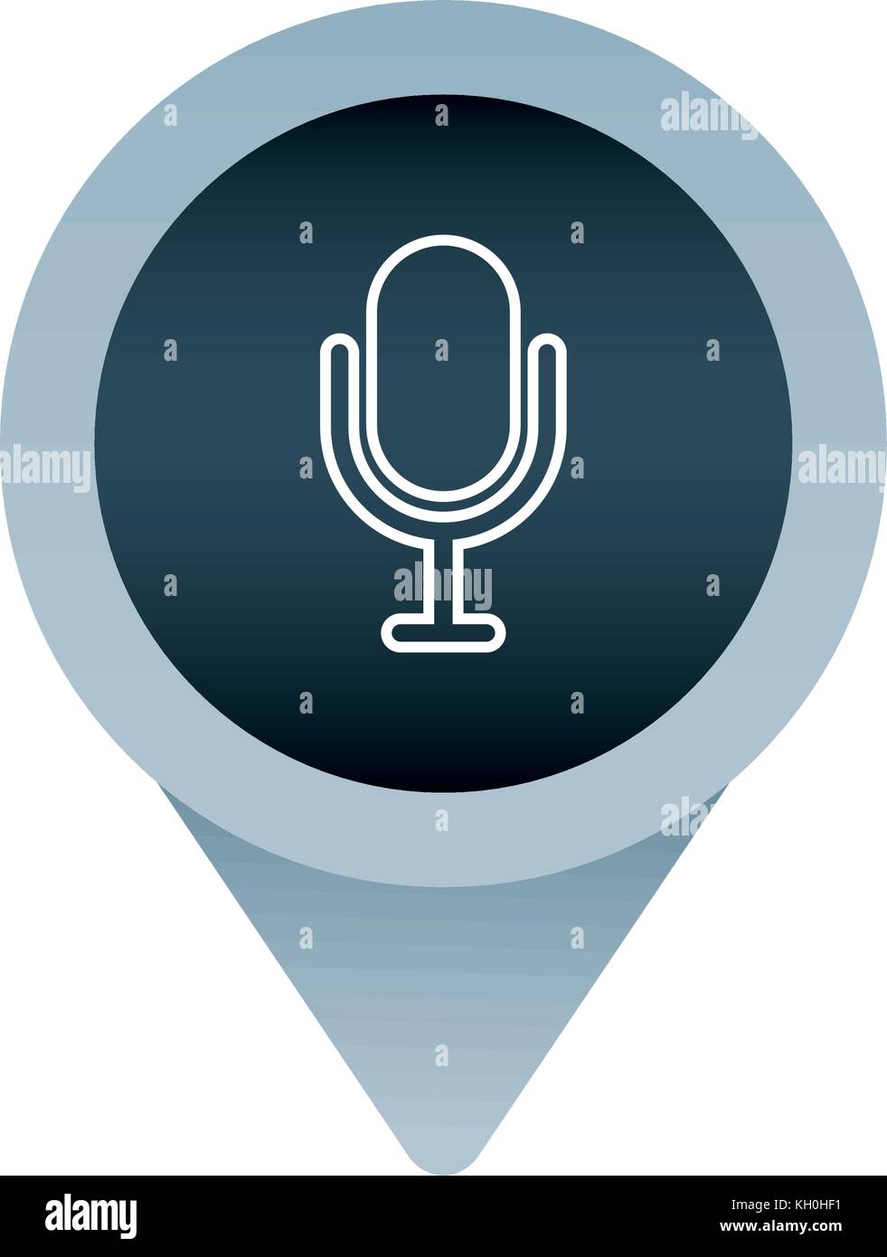 sound speaker social media mark pointer for web Stock Vector Image ...