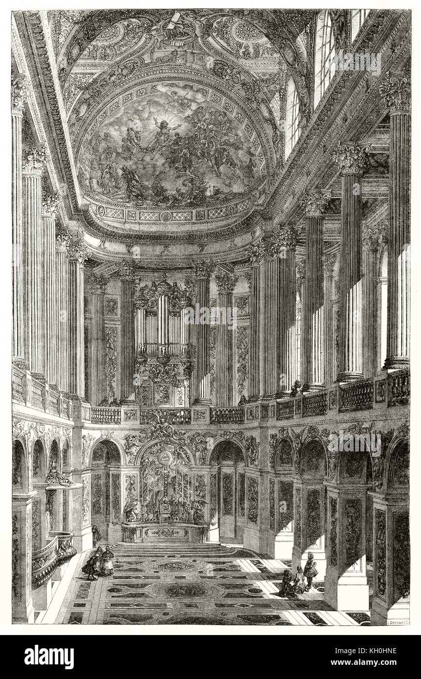 Versailles drawing hi-res stock photography and images - Alamy